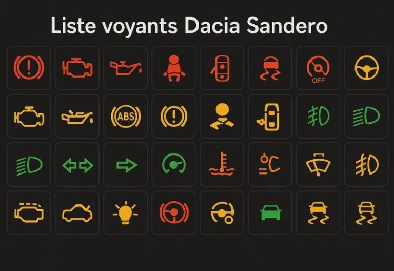 Signification Voyant Tableau De Bord Dacia Sandero